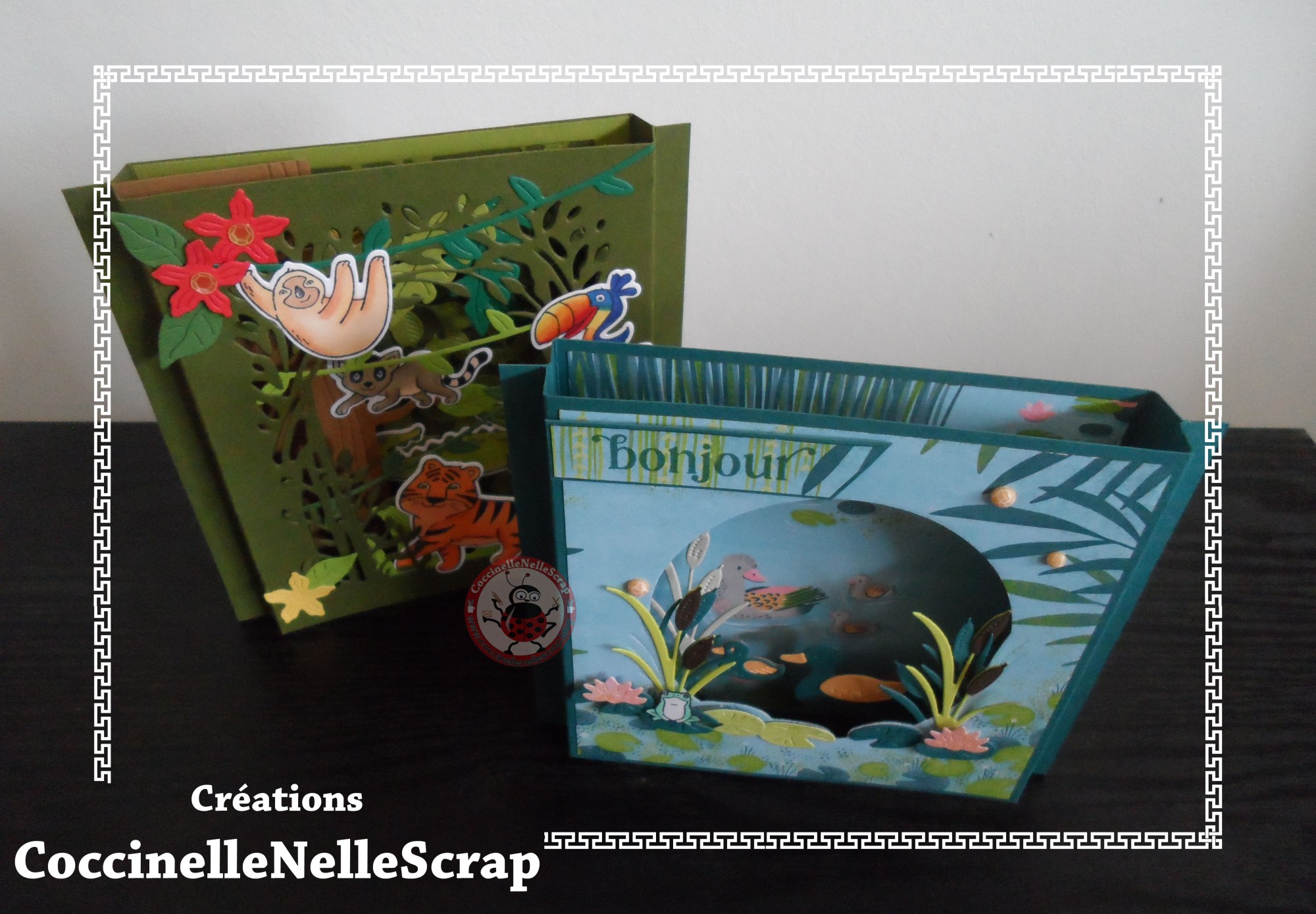 Carte animée : L’étang des canards – CoccinelleNelleScrap.blog